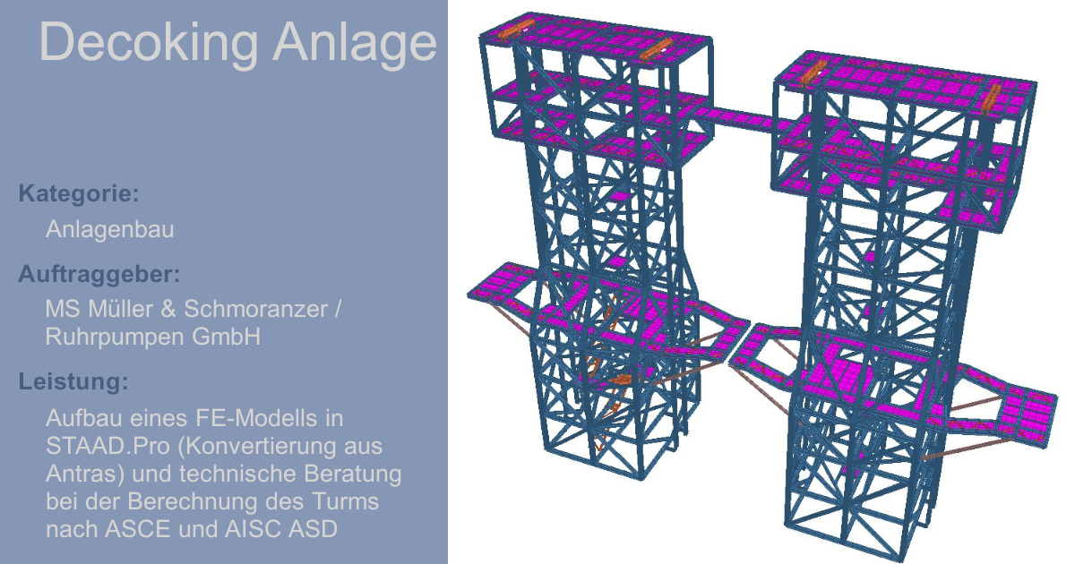 Decoking Anlage | MF Engineering