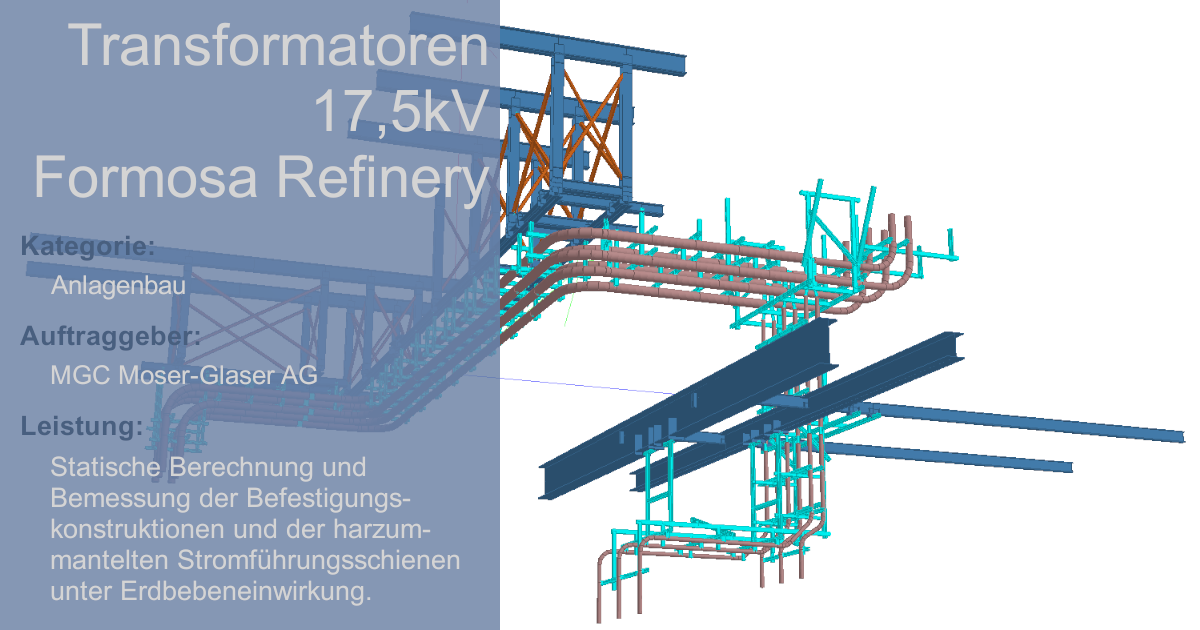 Transformatoren 17,5kV Formosa Refinery | MF Engineering