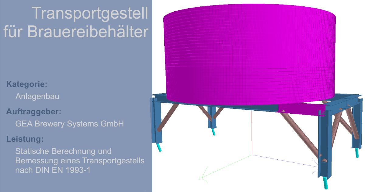 Transportgestell für Brauereibehälter | MF Engineering