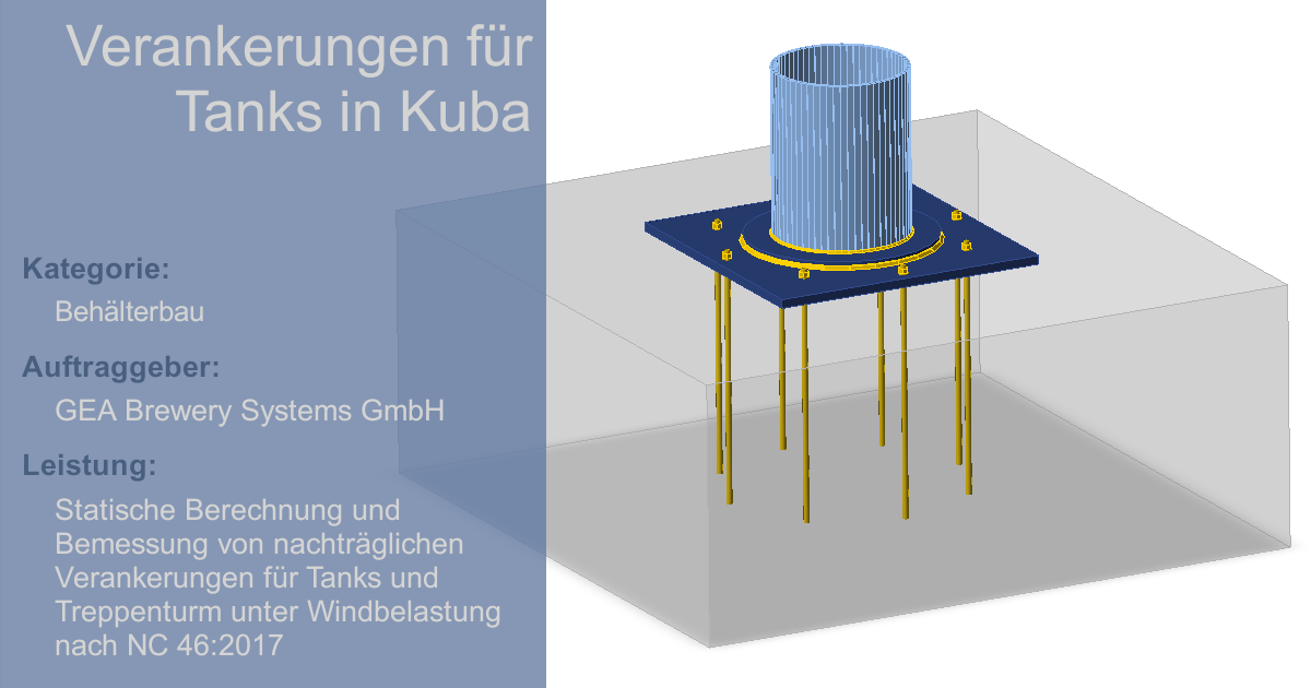 Verankerungen für Tanks in Kuba | MF Engineering