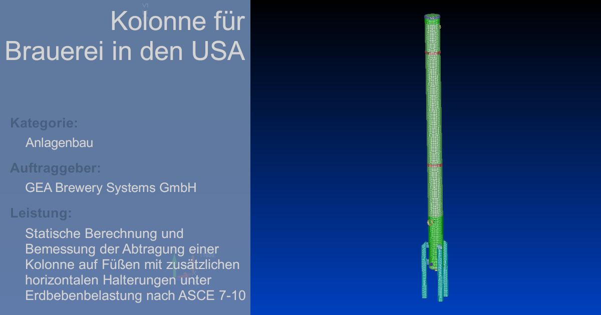 Degassing Column for Brewery in USA | MF Engineering