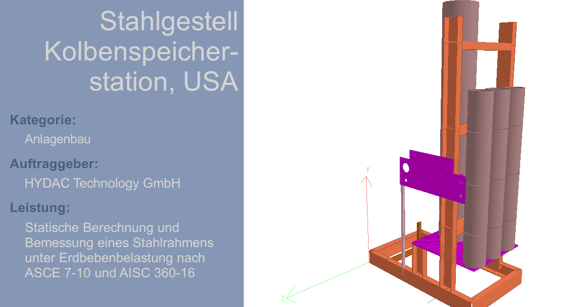 Steel Frame for Accumulator Unit, USA | MF Engineering